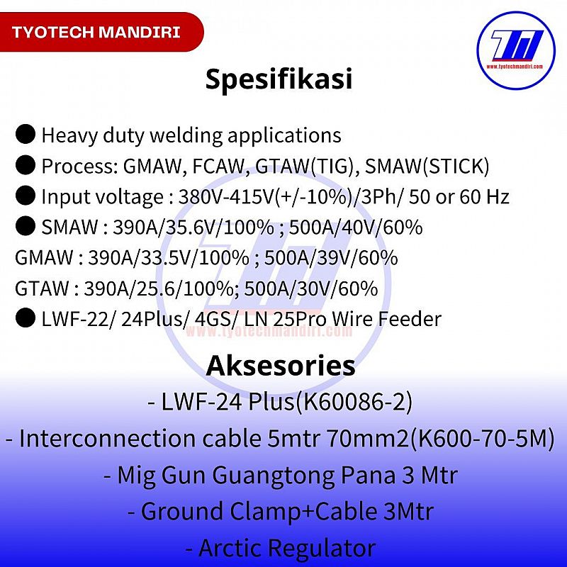 MESIN LAS LINCOLN OPTIMARC CV/CC 500