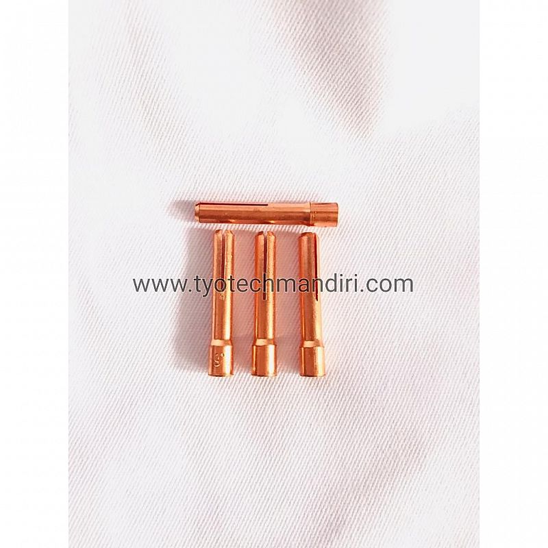 TIG ARGON PARTS CONSUMABLE » COLLET & COLLET BODY » COLLECT 13N23 SIZE ...